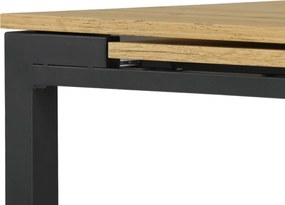 Jídelní stůl rozkládací 60-90x60 cm GDT-206 OAK, melamin, dub – Barva (vyberte): hnědá hnědá