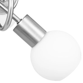 Stropní svítidlo keramická stínidla na 3 žárovky E14 bílé koule,  289228