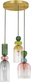 Skleněné závěsné svítidlo ve zlaté barvě ø 42 cm Murano – Nova Luce