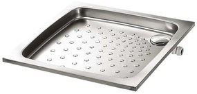 Sanela - Nerezová sprchová vanička 800x800 mm, antislip SLSN 07