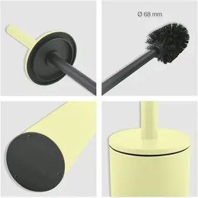 Spirella AKIRA WC štětka matná žlutá / ocel