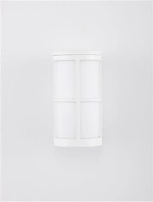 NV 9002850 Venkovní nástěnné svítidlo STONE bílý hliník a akryl E27 1x12W 220-240V IP54 bez žárovky - NOVA LUCE