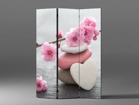 Liox Paraván květy a kameny Rozměr: 135 x 180 cm