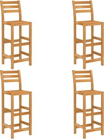 5dílný zahradní barový set masivní akáciové dřevo 3057850