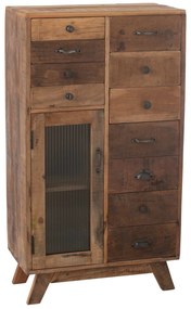 Dřevěná vintage komoda Retro - 62*30*110cm