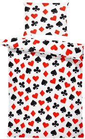 Povlečení Poker pattern (Rozměr : 1x140/220 + 1x90/70)