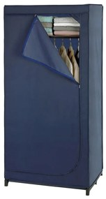 Modrá látková šatní skříň 75x160 cm Business - Wenko