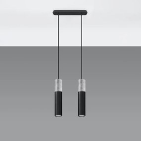 Sollux Lighting Závěsné svítidlo BORGIO 2 černé