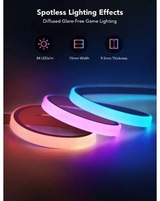 Govee - Neon LED podsvícení pro stůl 3m RGBIC Wi-Fi