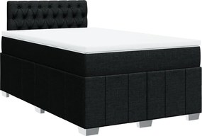 Box spring postel s matrací černá 120x190 cm textil 3287016