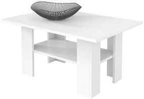 Konferenční stolek AGA H43, 87x60 cm, lamino matná bílá
