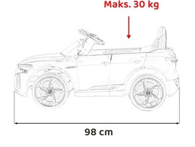 Elektrické autíčko Audi SQ8 žluté