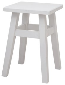 Via-nábytek Dřevěný taburet Povrchová úprava: Bílá