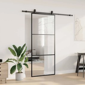 Posuvné dveře se sadou kování černé 90x205 cm ESG Glass 3375842