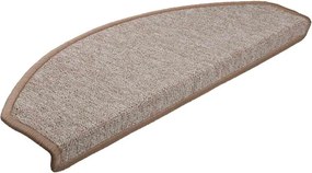Schodové rohože 20 ks 65 x 24 x 4 cm světle hnědé, půlkulaté, velké 3365791