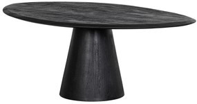 Konferenční stolek ruster 120 x 80 cm černý MUZZA