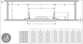 LED podhledové svítidlo LEDVANCE Slim Square 105mm 6W/3000K teplá bílá