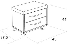 BRADOP Kontejner na kolečkách ELIOT C052