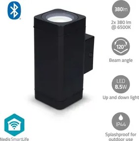 Nedis Venkovní světlo Smartlife / 760 lm / Bluetooth / 8.5 W / / 2700