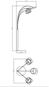 Globo 67179S1 - LED Stmívatelná dotyková stojací lampa DELLA 48W/230V 3000-6000K
