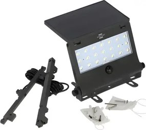 Brennenstuhl SOL 1000 Pad černá / Venkovní solární LED světlo s pohybo