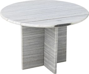 BLOOMINGVILLE Konferenční stolek ROSITO bílý mramor Ø61 cm 82065380
