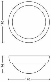 Philips 17304/30/16 - LED Venkovní svítidlo MYGARDEN EAGLE 1xLED/3,5W IP44