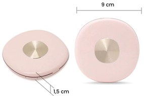 Bezdoteku Kapesní LED kosmetické zrcátko růžové