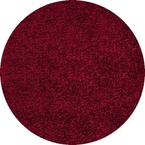 Hans Home | Kusový koberec Dream Shaggy 4000 Red Kruh - 120x120 (průměr) kruh