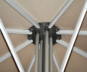 Doppler GOLIATH zahradní slunečník 500 x 500 cm červená