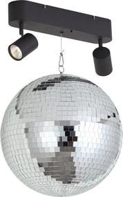 Retro závěsná lampa Discoball vč. LED, 2 světla s dálkovým ovládáním