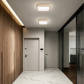 Brilagi -LED Stropní sv. MOLINA SQUARE LED/32W/230V 3000/4000/6000K dub 30x30 cm