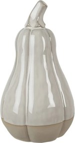 Béžová porcelánová dekorace dýně Pumpkin XS - Ø 5*9 cm