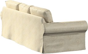 Potah na pohovku IKEA  Ektorp 3-místná, nerozkládací barva béžová látka lesklé, pletený vzor, vzorované