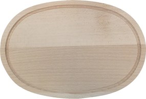 AMADEA Dřevěné servírovací prkénko - podnos ovál, masivní dřevo, 30 cm