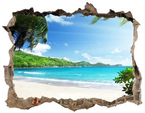 Wallmuralia Nálepka fototapeta 3D na zeď Seychely pláž 95x64 cm