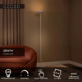 Lucide 19791/20/31 - LED Stmívatelná stojací lampa ZENITH LED/20W/230V bílá