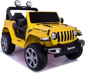 LEAN CARS Elektrické vozidlo na baterie FT-938 4x4 žluté lakované