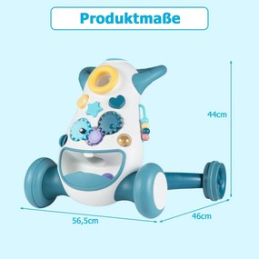 Costway Dětské chodítko s hudbou a světlem Dětské chodítko s otočnými ozubenými