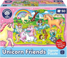 Orchard toys vzdělávací puzzle přátelé jednorožci