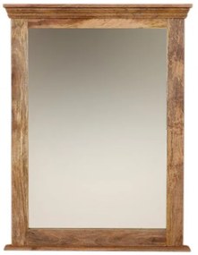 Indický nábytek - Zrcadlo Guru 90x120 z masivu mango Mango natural
