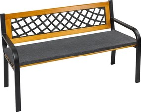 Bellatex Sedák na lavici hladký  Grafitová rozměr 40x120 cm