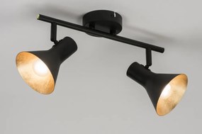 Stropní designové svítidlo do kuchyně Retro 60 Black and Gold II