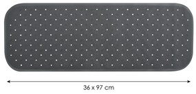MSV protiskluzová podložka do vany CLASS Premium, šedá, SBS  kaučuk, 36 x 97 cm