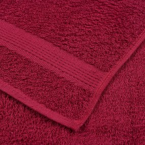 Ručníky na mytí FROGN 10 ks bordó 30x30 cm 360 g/m² 136730