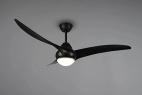 Reality Stropní LED svítidlo Alesund s ventilátorem černé matné, pr. 115 cm
