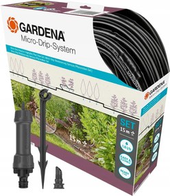 Startovací Sada Gardena Micro-drip-system Kapková Závlaha Zavlažování 15 M