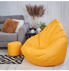 Supplies sedací vak OUTDOOR RELAX nesnímatelný potah - polyester ve žluté barvě
