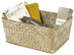 Pletený košík Compactor 30 x 20 x 13 cm, béžová