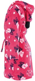 Dětský / dívčí coral fleece župan s kapucí Minnie Mouse - Disney, EU 104 Růžová